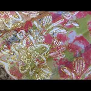 Accessories | Deluxe Gold Glitter Foldable Fan Rosy Peach | Poshmark